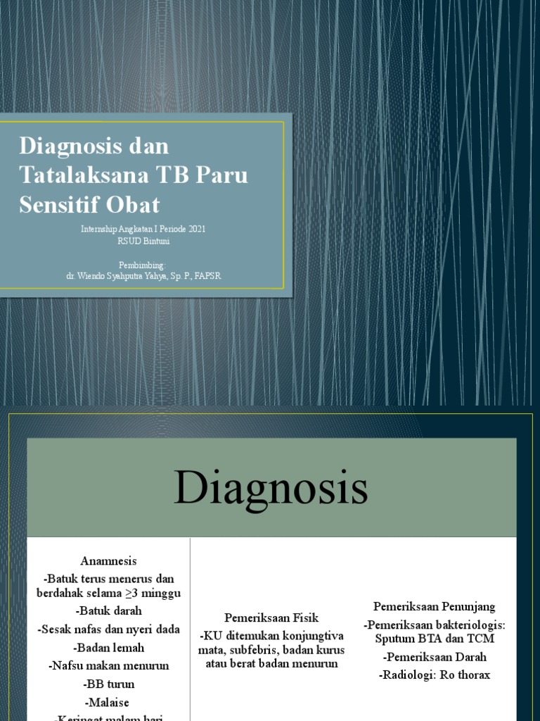 Diagnosis dan Tatalaksana TB Paru | PDF