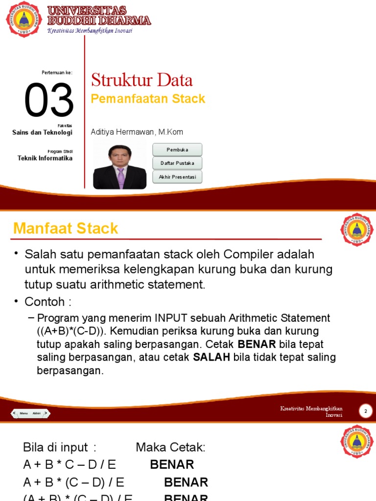Pertemuan 3 - Pemanfaatan Stack | PDF