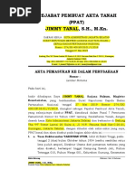 Contoh Akta - Pemberian Hak Tanggungan (APHT) | PDF
