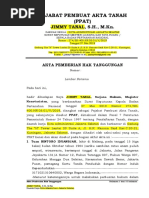 Contoh Akta - Jual Beli (AJB) | PDF