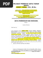 Contoh Akta - Pemberian Hak Tanggungan (APHT) | PDF