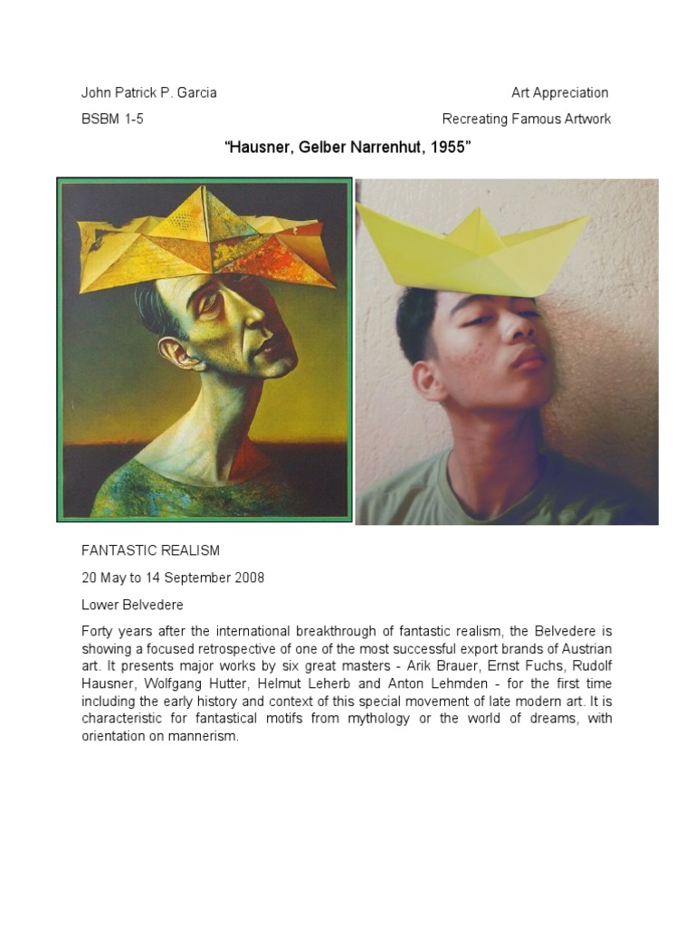 Recreating Famous Artwork | PDF