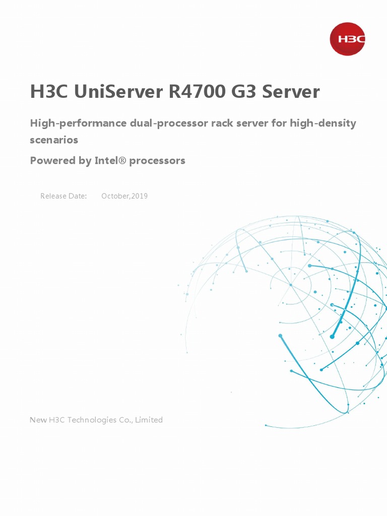 H3C UniServer R4700 G3 Rack Server Data Sheet | PDF | Solid State Drive ...