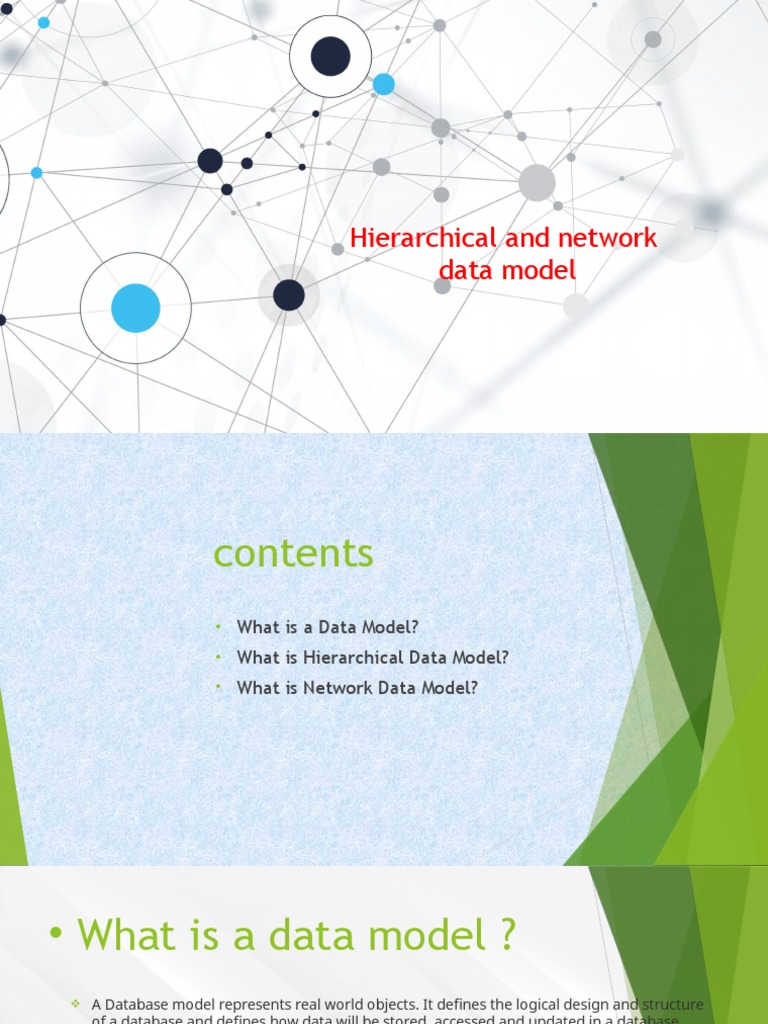 Hierarchichal and Network PPT 1 | PDF | Data Model | Databases