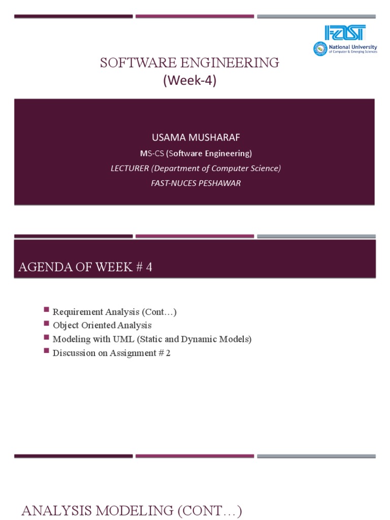 Software Engineering (Week-4) | PDF | Use Case | Software Development