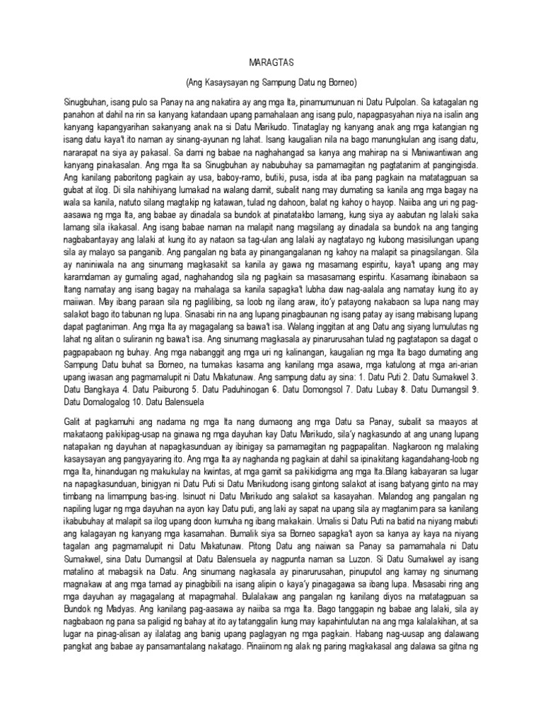 MARAGTAS | PDF