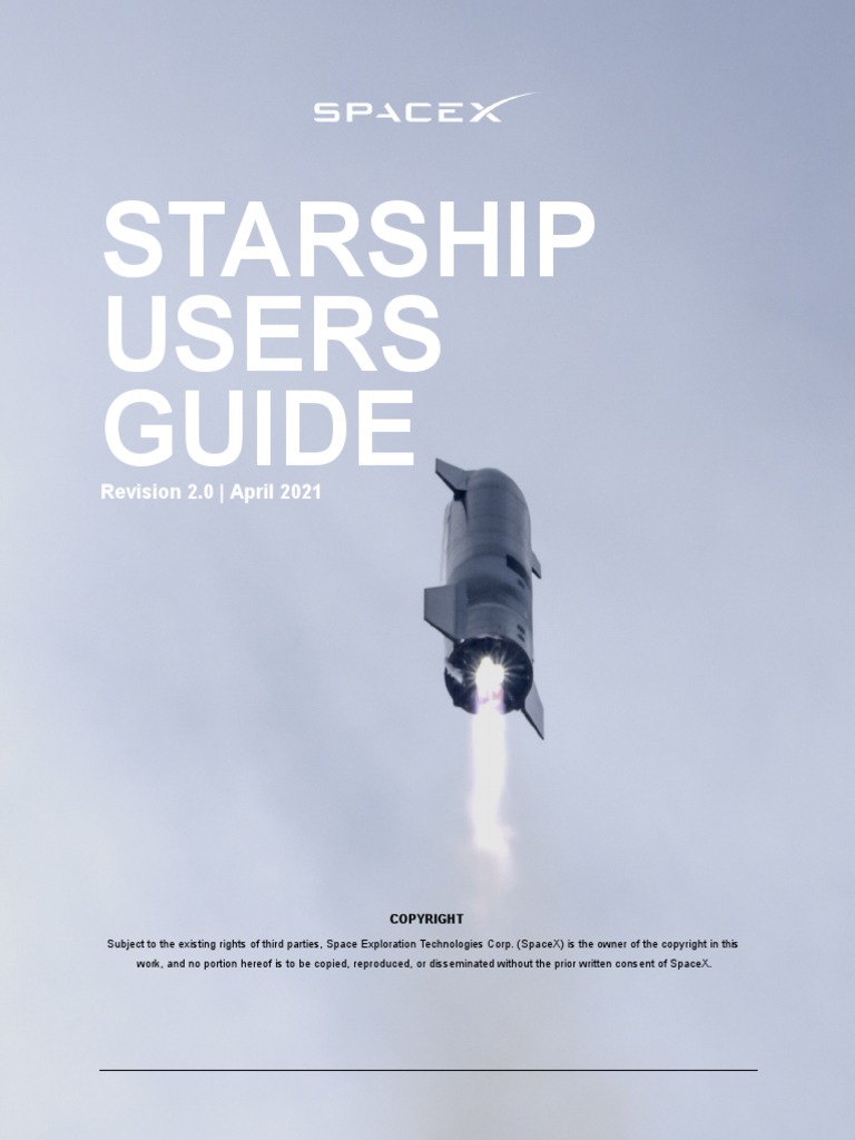 Starship Users Guide v2 | PDF | Space X | Space X Dragon