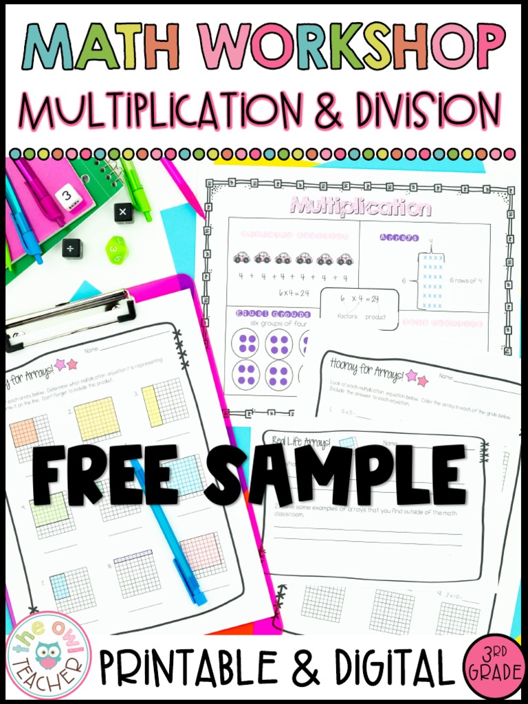Multiplication & Division: Free Sample | PDF | Division (Mathematics ...