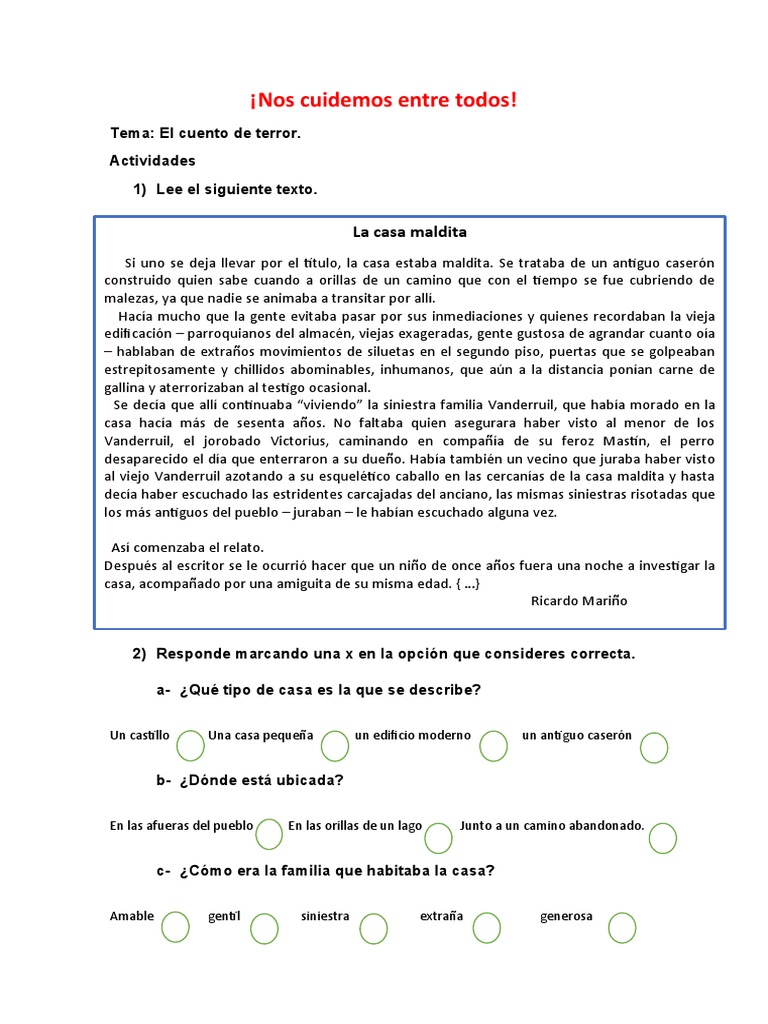 Cuento de Terror | PDF