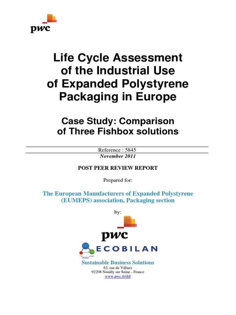 LCA Polystyrene | PDF | Life Cycle Assessment | Natural Environment