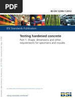 BS en 12390-1 - 2021 | PDF | Engineering Tolerance | Concrete