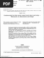 Bs en 10142 Hot Dip Zinc Coating | PDF