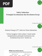 Contoh Safety Induction Di Perusahaan - Pusat Sertifikasi Praset | PDF