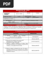 Perfil de Cargo Almacenista | PDF | Calidad (comercial) | Logística
