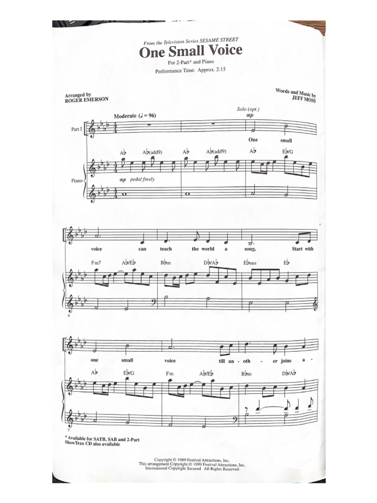 One Small Voice | PDF