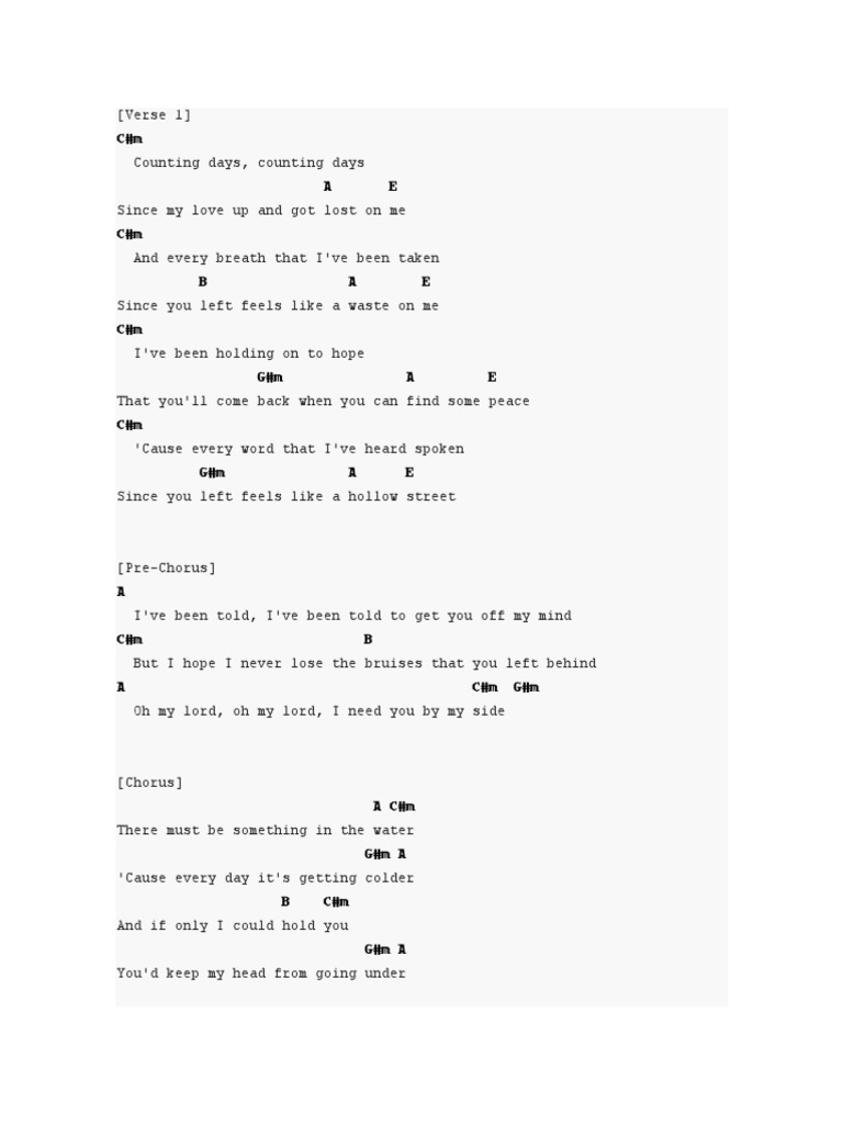 Bruises | PDF | Song Structure | Songs
