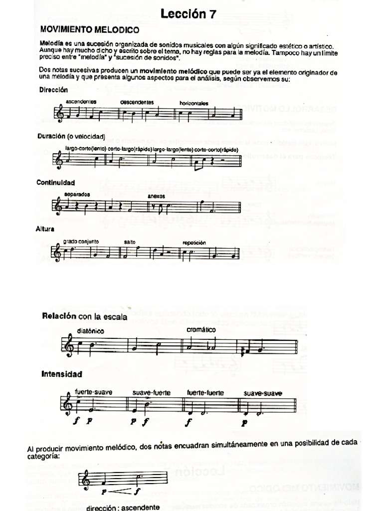 Movimiento y Analisis Melodico | PDF
