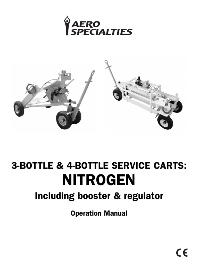 Nitrogen: 3-Bottle & 4-Bottle Service Carts | PDF | Valve | Pump