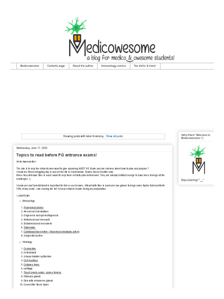 Medicowesome - Anatomy | PDF | Lymphatic System | Common Carotid Artery