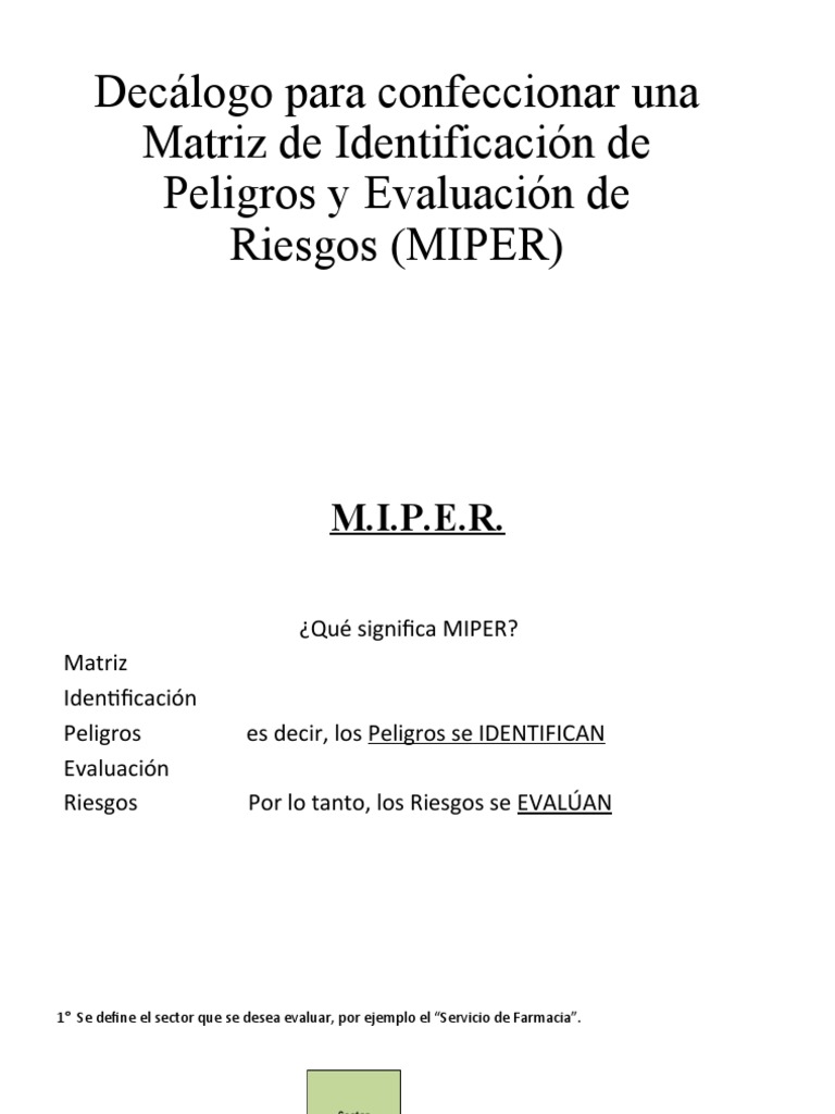 Guía para Crear una Matriz MIPER | PDF | Riesgo | Business