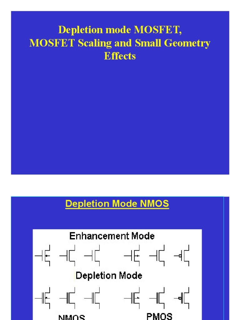Short Channel Effects and Scaling | PDF | Mosfet | Field Effect Transistor