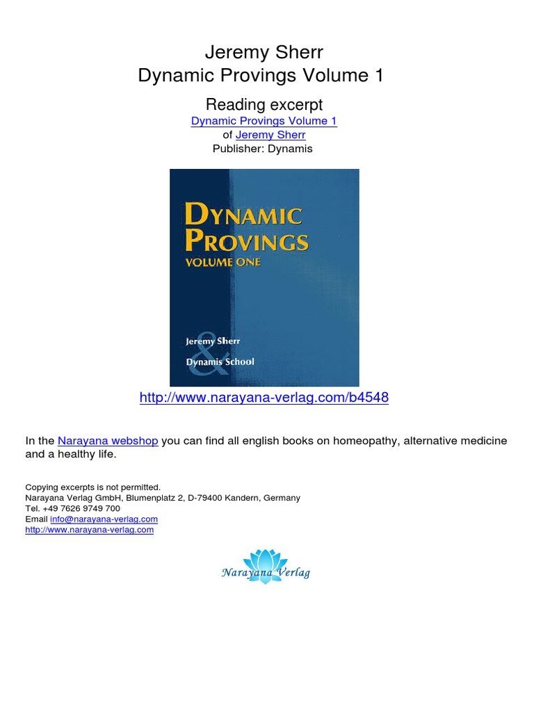 Jeremy Sherr Dynamic Provings Volume 1: Reading Excerpt | PDF