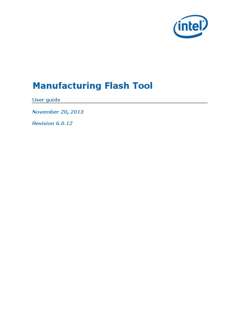 Manufacturing Flash Tool: User Guide | PDF | Installation (Computer Programs) | Windows Registry