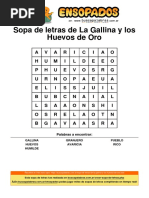 Sopa de Letras Sismos. | PDF