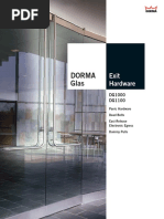 DORMA Panic Hardware Overview | PDF | Door | Equipment