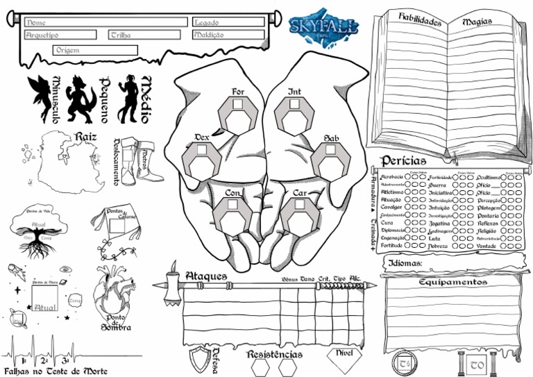 Ficha Customizada Logo Skyfall | PDF