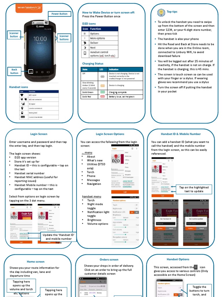 D2D Handset Guide | PDF | Icon (Computing) | Computing