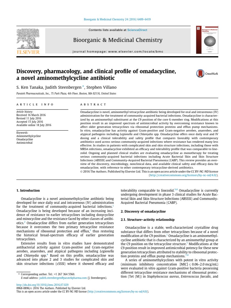 Bioorganic & Medicinal Chemistry: S. Ken Tanaka, Judith Steenbergen ...