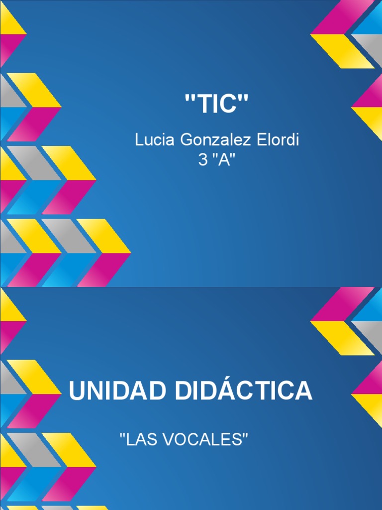 Unidad Didáctica: "Las Vocales" | PDF