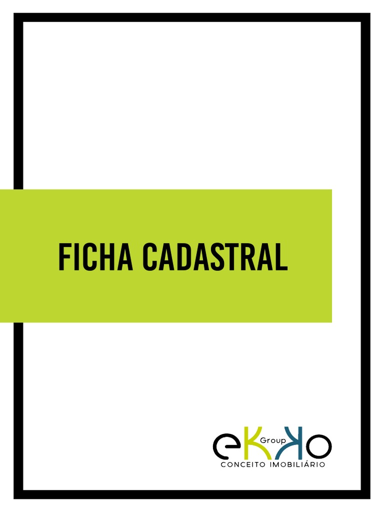 Ficha Cadastral Editavel | Download grátis PDF | Business