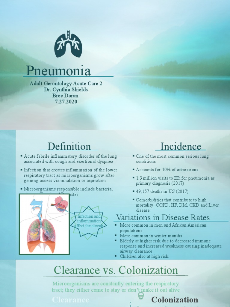 Pneumonia Presentation | PDF | Pneumonia | Respiratory Diseases