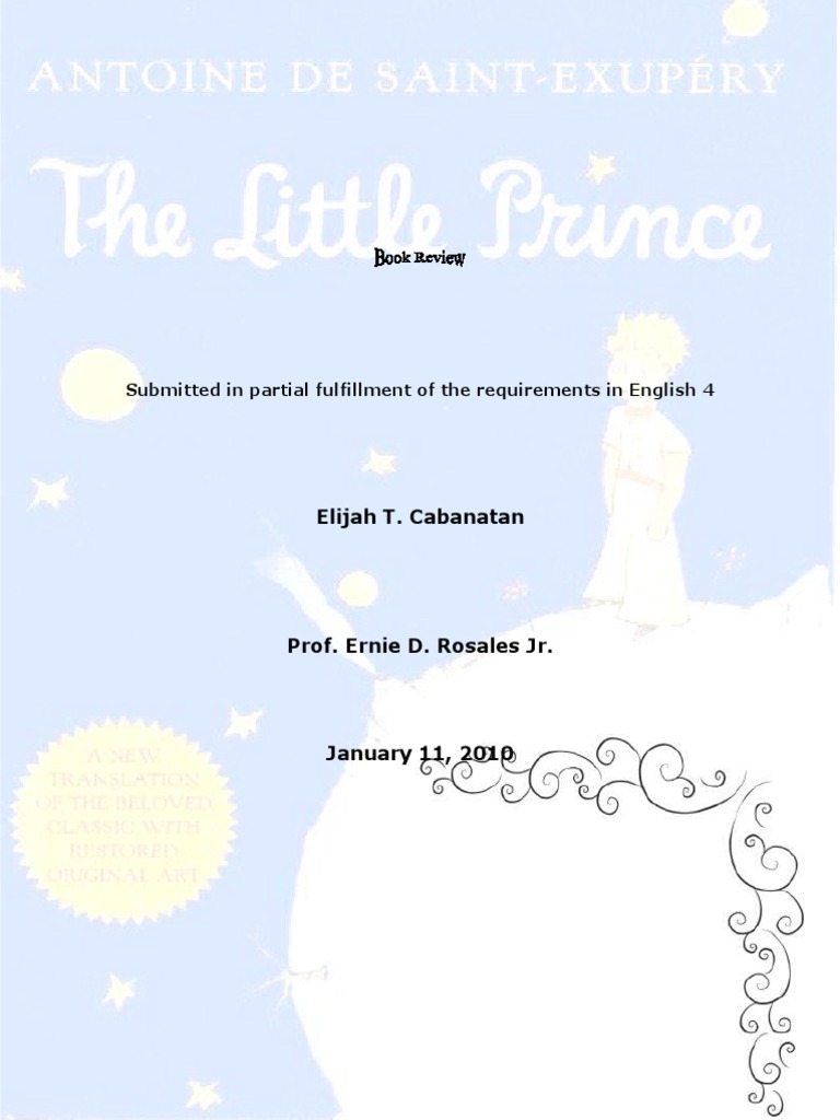 Book Review The Little Prince | PDF | The Little Prince | Narration