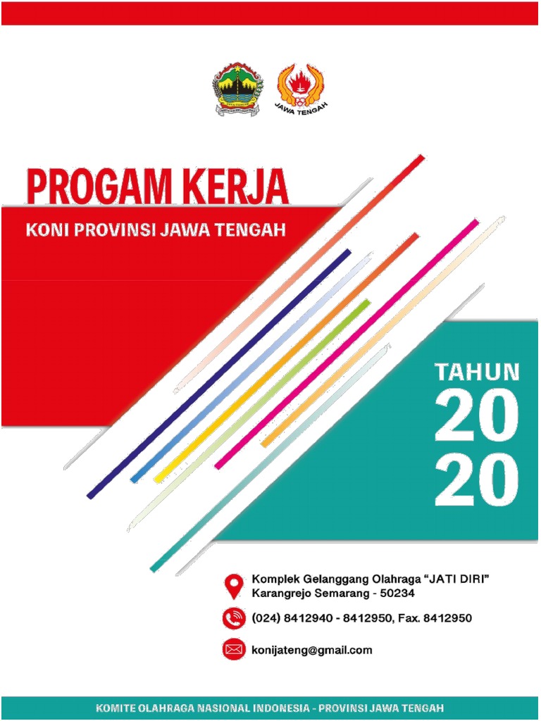 Program Kegiatan Koni Provinsi Jawa Tengah 2020 | PDF | Bisnis