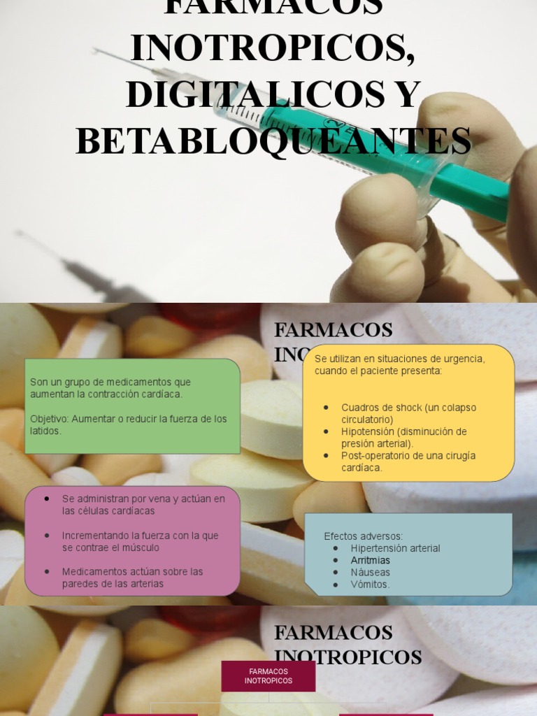 Farmacos Inotropicos, Digitalicos y Betabloqueantes | PDF ...