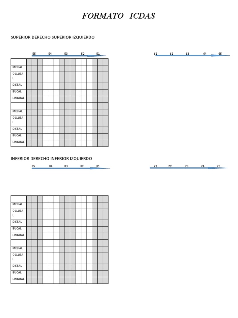 Formato Icdas | PDF