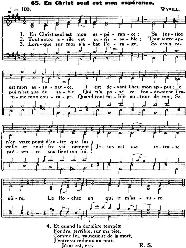 AF 65 - en Christ Seul Est Mon Esperance | PDF