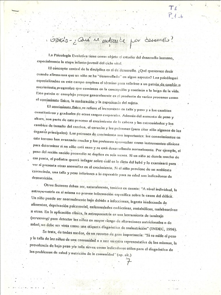 Qué Se Entiende Por Desarrollo - Garcia | PDF