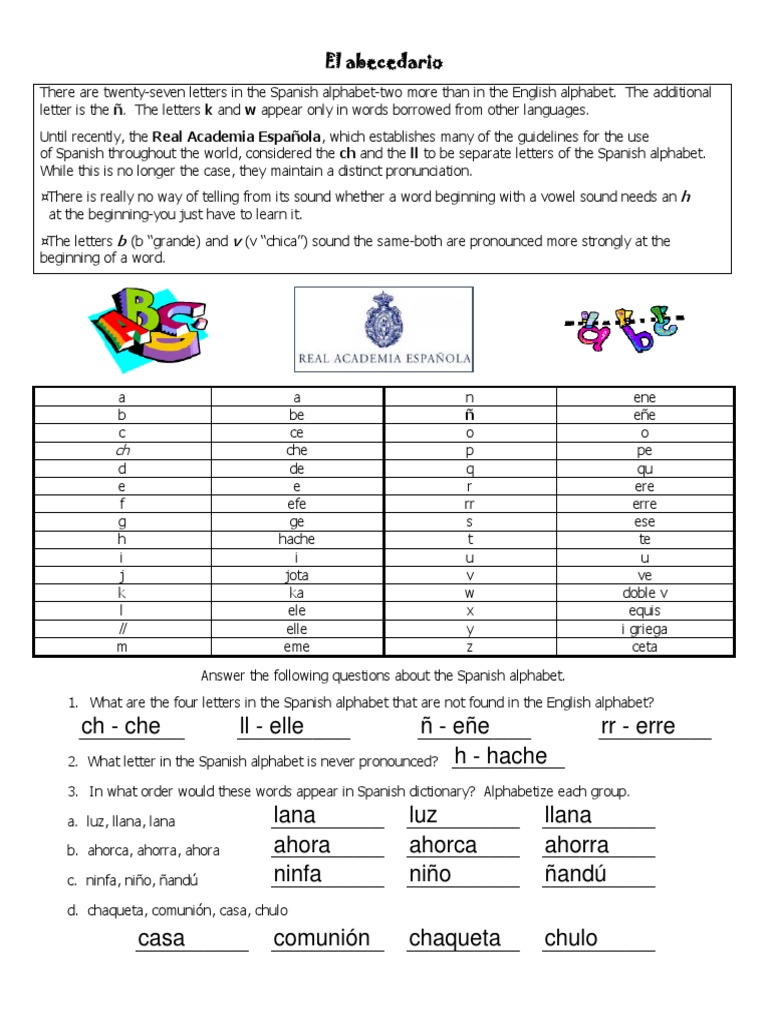 Abecedario 03 Fill in RAE | PDF | Alphabet | Western Calligraphy