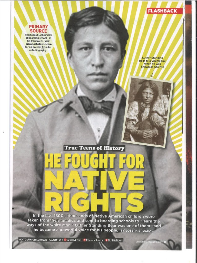 JS Article "He Fought For Native American Rights" | PDF | Sioux ...