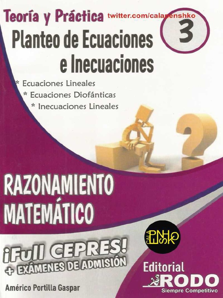 Calapenshko 03plandeecua - Ts.rodo | PDF | Ecuaciones | Álgebra