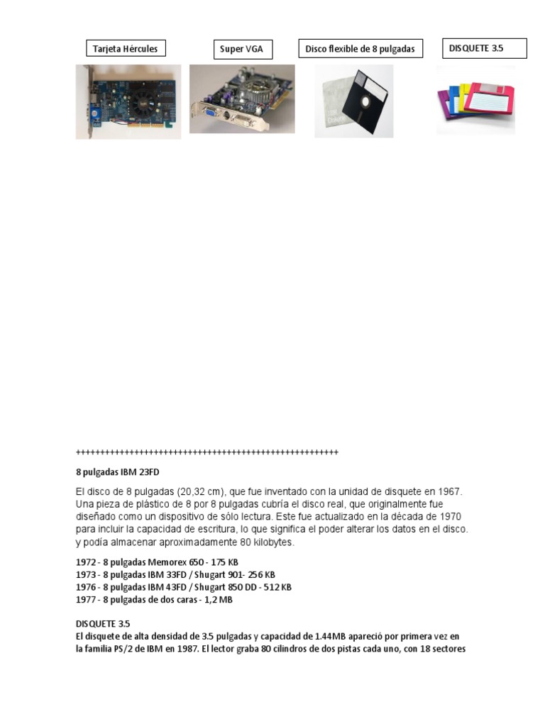 8 Pulgadas IBM 23FD | PDF | Tarjeta de memoria | Disco flexible