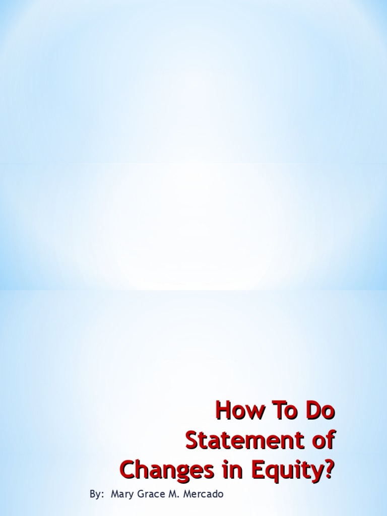 Chapter 3 Statement of Changes in Equity | PDF | Equity (Finance ...