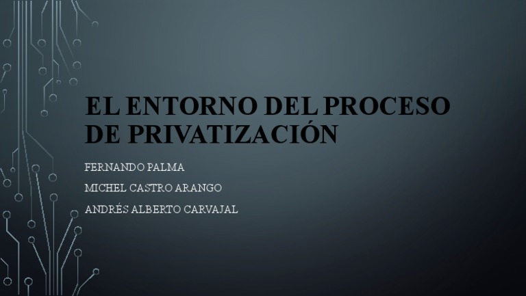 Proceso de Privatización | PDF