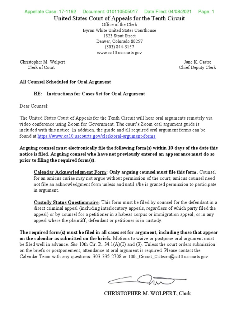Guide For Participating in Video Oral Arguments Using Zoom For ...