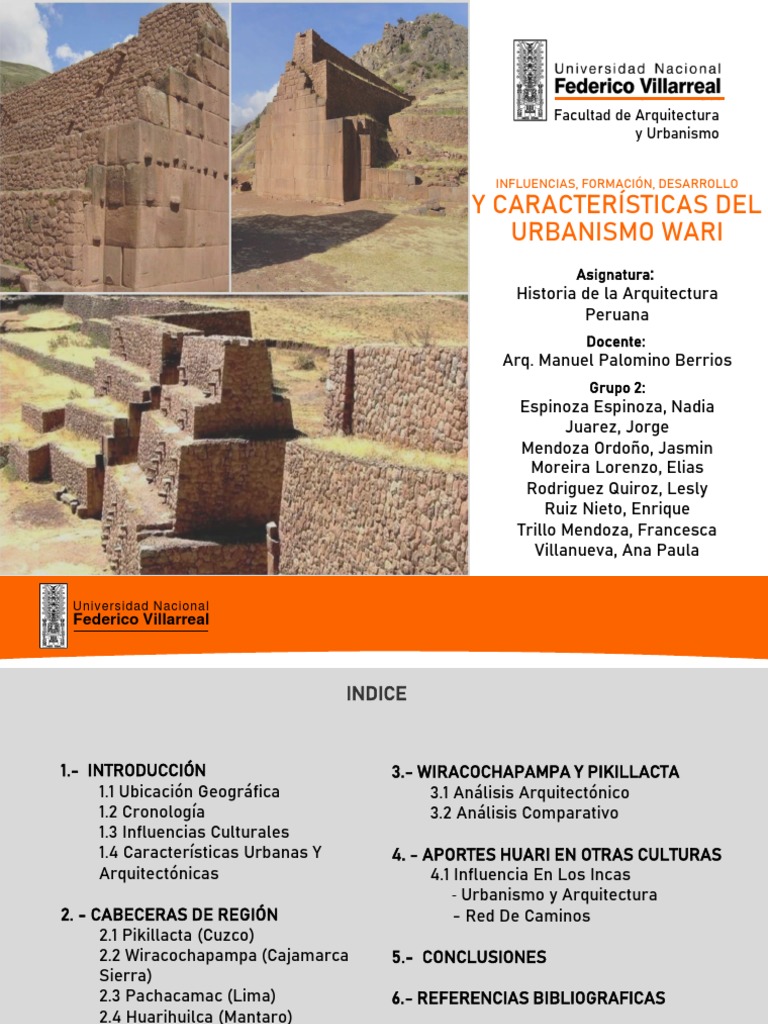 Arquitectura y Urbanismo Wari | PDF | Perú | Arqueología