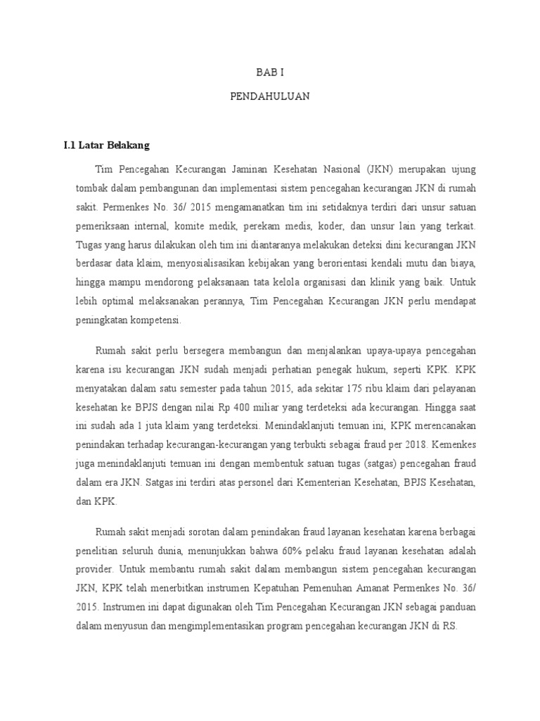 Bab I Tim Anti Fraud | PDF